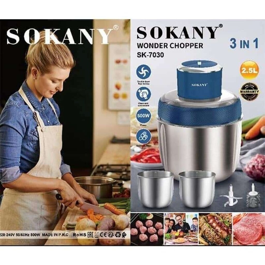 Sokany SK-7030 – Mašina za mlevenje mesa 5500 RSD Blender za seckanje