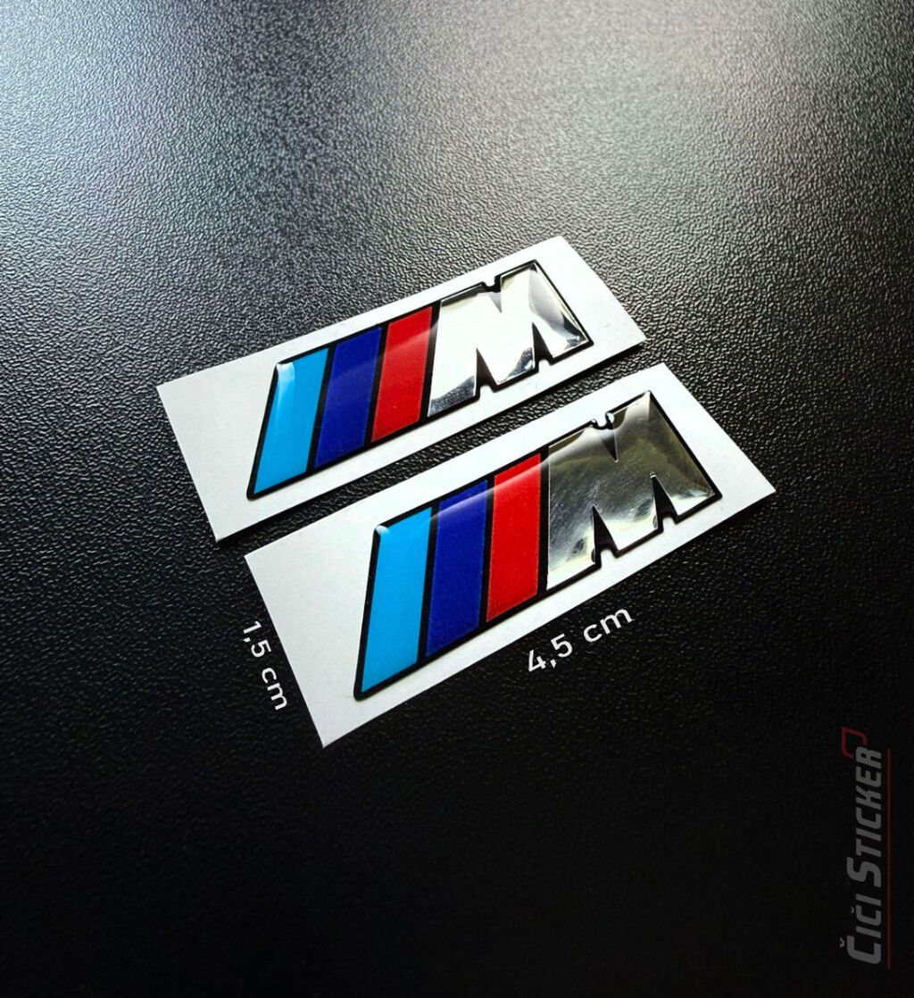 BMW M Power 3D stikeri – Par samolepljivih amblema 15 x 4,5 cm