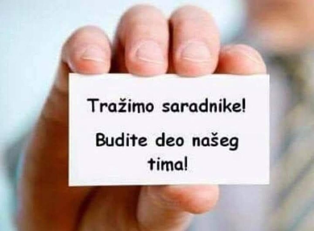 Oglas za saradnju – pridružite se timu Tražimo saradnike! Budite deo