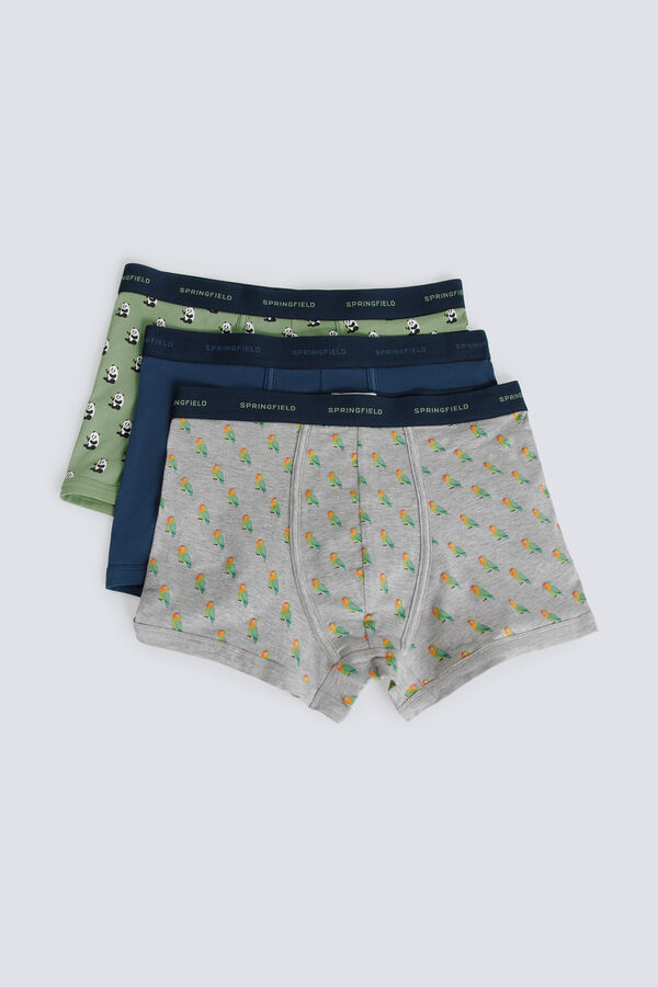3er-Pack Panda-Boxershorts