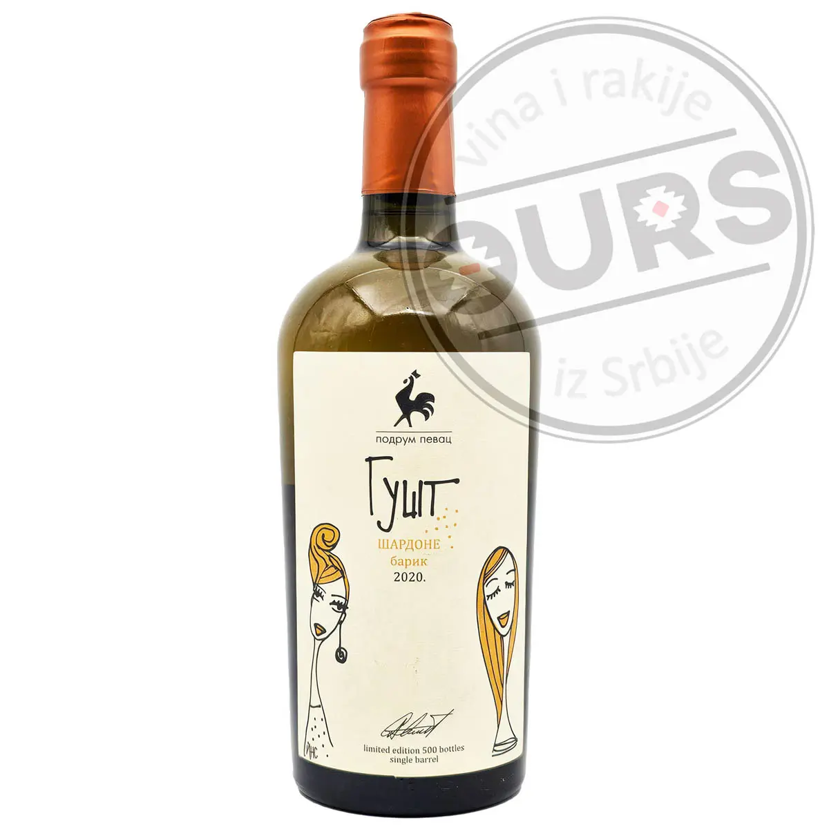 Podrum Pevac Gušt Chardonnay Barrique 0,75L