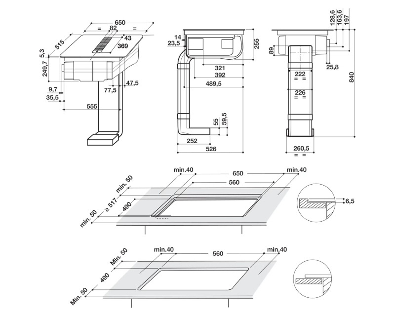 WHIRLPOOL WVH 1065B F KIT indukciona ugradna ploča