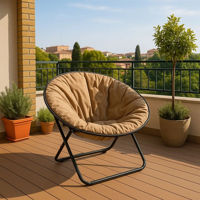 Baštenska stolica 80x80x76cm kapucino LP-718000K