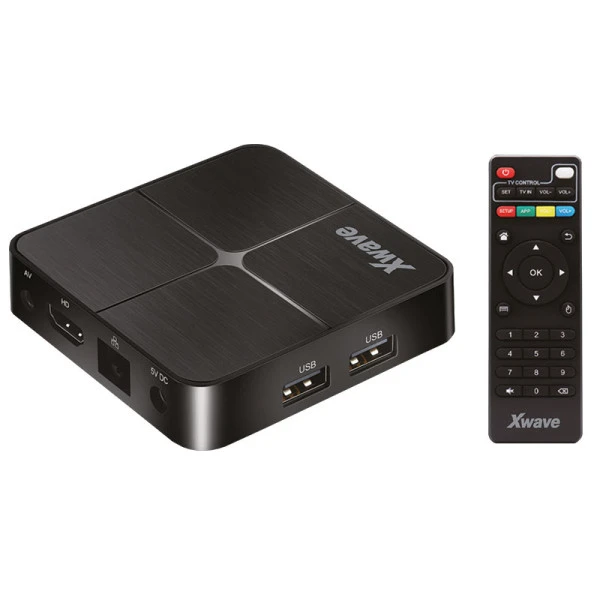 Xwave TV BOX X1 Smart TV 4K/Android10/2GB/16GB/HDMi/RJ45/Wifi/USB/AUX