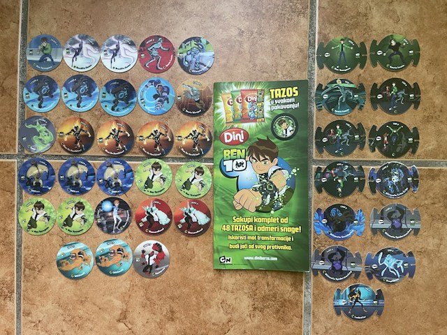 Tri nepotpune Ben 10 Clipsy Dini kolekcije
