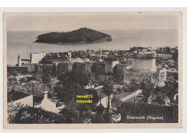 Stara RAZGLEDNICA  DUBROVNIK (Ragusa)