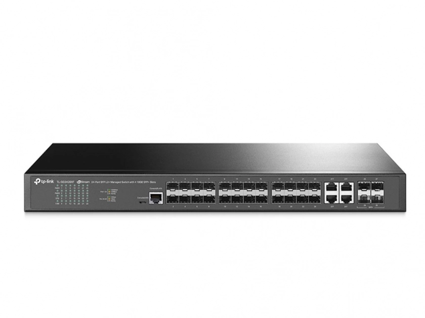 Switch TP-LINK TL-SG3428XF Omada 24-Port SFP L2+ Managed Switch with 4 10GE SFP+ Slots