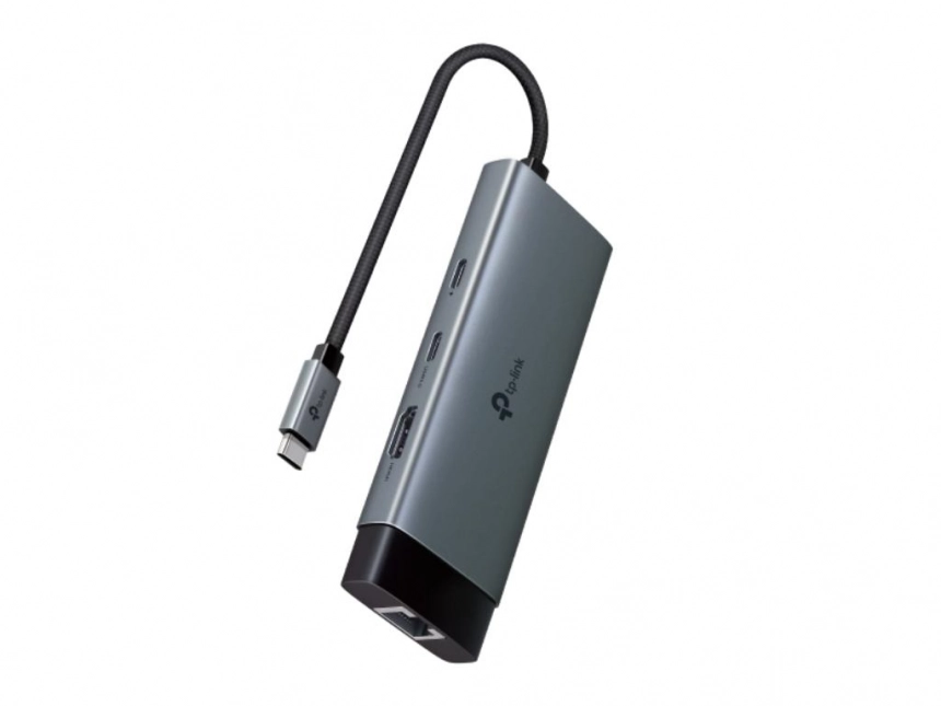 Hub TP-LINK UH6120C USB Type-C 6-Port Hub/1×USB-C/1× HDMI 4K 60Hz Port/1 USB-C PD 100W Port/1× RJ4