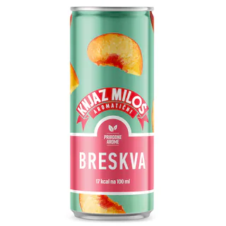 Bez.aromaticni Breskva Knjaz Milos 0,33l
