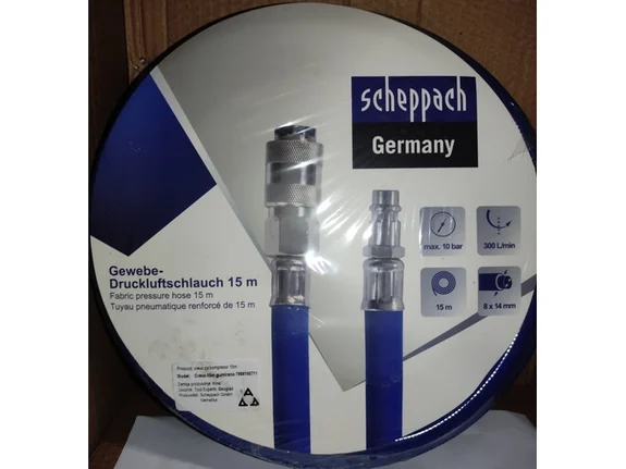 Scheppach Crevo za kompresor 15m gumirano