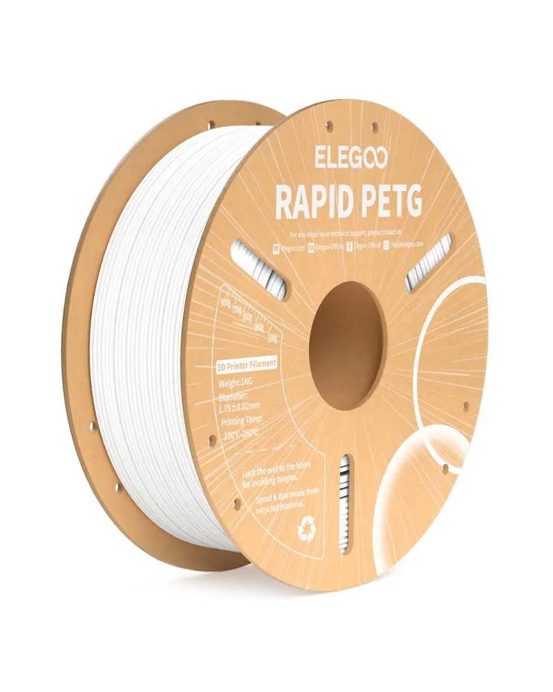 Filament Elegoo Rapid PETG 1.75mm - White