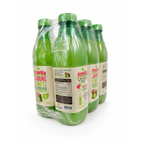 Fruvita Jabuke, Limete & Ništa više 0,80l x 6 kom XXL