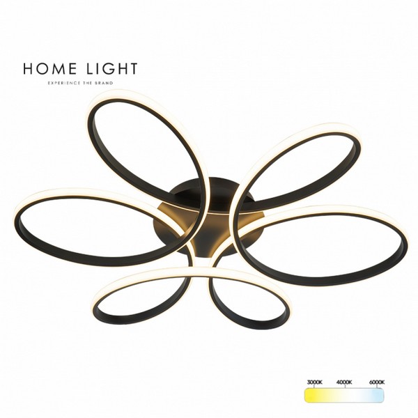 LED PLAFONJERA SOLEA 164 50W CCT CRNA