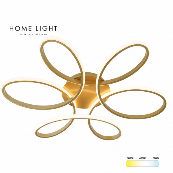 LED PLAFONJERA SOLEA 164 50W CCT ZLATNA