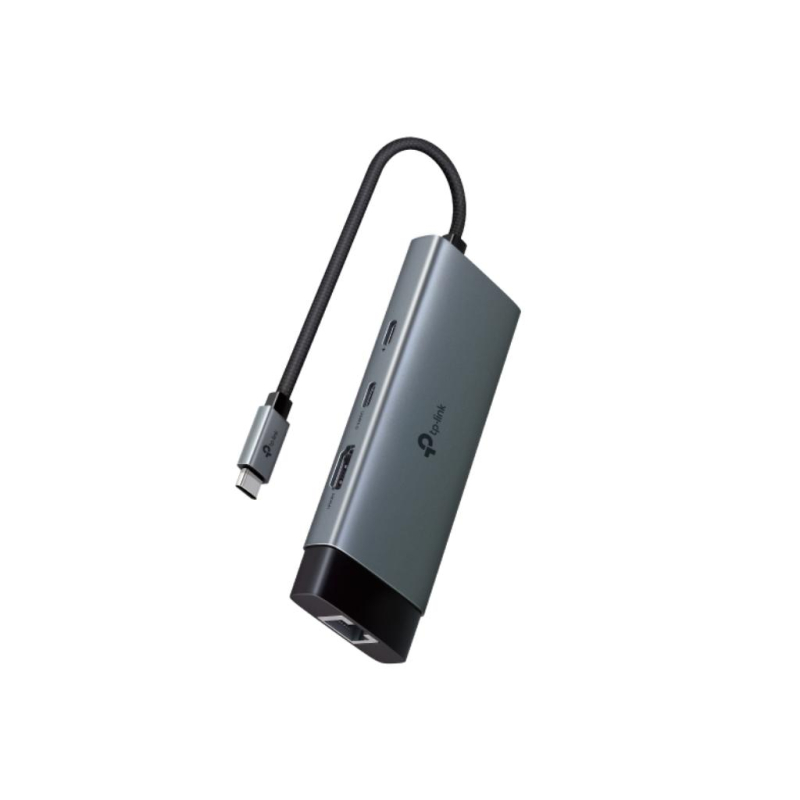 Hub TP-LINK UH6120C USB Type-C 6-Port Hub/1×USB-C/1× HDMI 4K 60Hz Port/1 USB-C PD 100W Port/1× RJ4