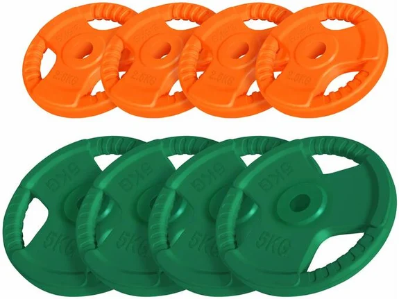 GORILLA SPORTS Set gumiranih tegova (4x2,5 kg i 4x5 kg)
Set tegova idealan za trening sa bučicama i šipkama po vašem izboru
Set tegova idealan za trening sa bučicama i šipkama po vašem izboru