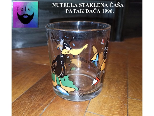Retro staklena casa Nutella - Patak Daca 1996.