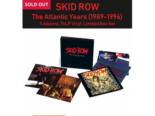 SKID ROW BOX SET ATLANTIC YEARS 1989-1996 5 ALBUMA