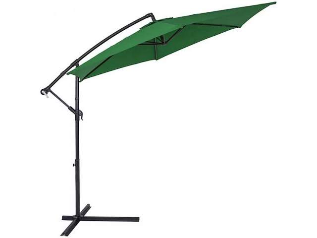 Viseći suncobran 3m Parasol Zelena