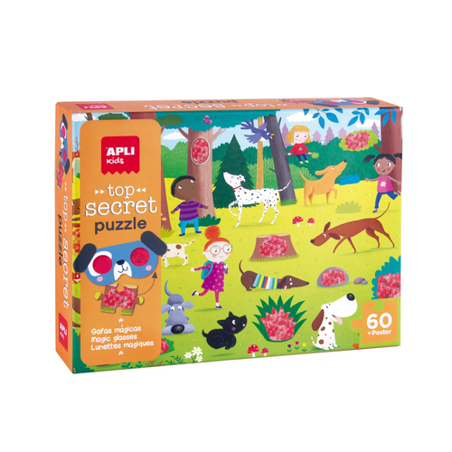 APLI kids Puzzle stroga tajna - kuce