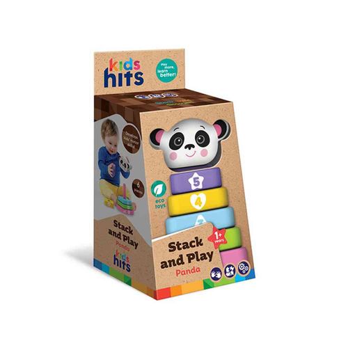 Kids Hits Drvena Kula Za Slaganje Panda