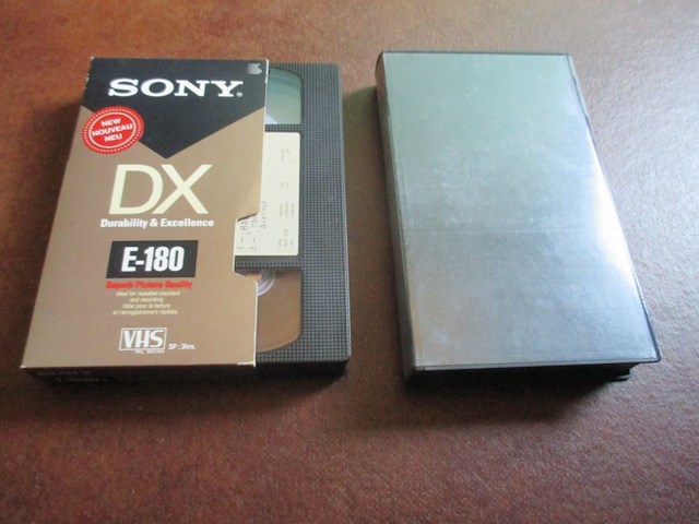 VIDEO kaseta SONY DX E-180 + PVC omot