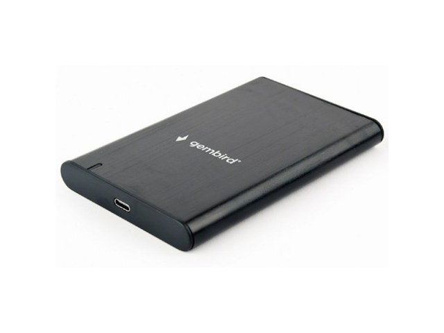 EE2-U3S-6 Gembird USB 3.1 Externo kuciste za 2.5 SATA hard diskove, Type-C, bruseni aluminium,crno