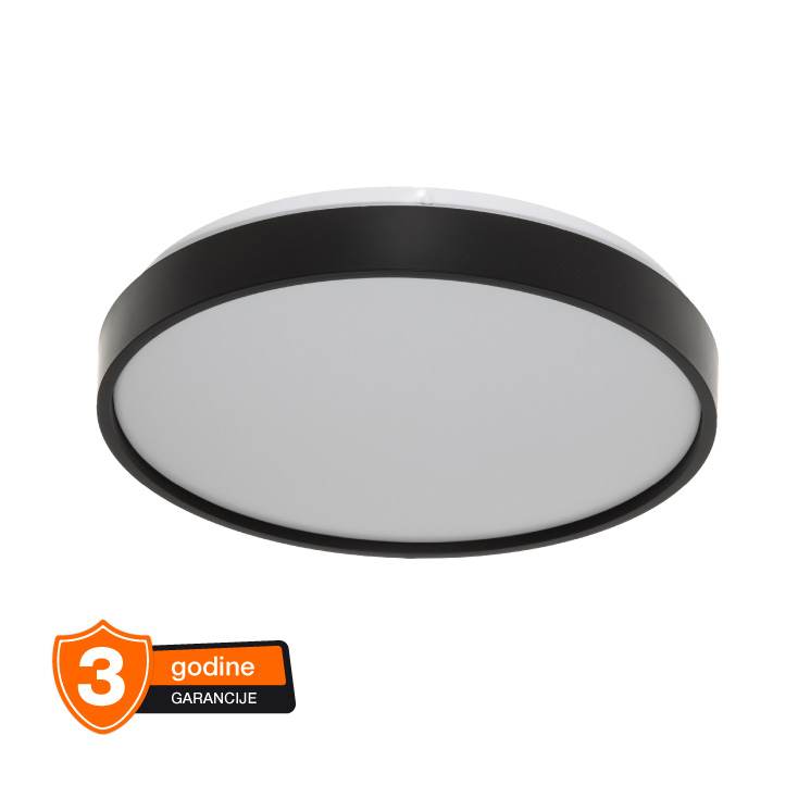 OSRAM LUXO crna LED plafonjera 18W 6500K IP20