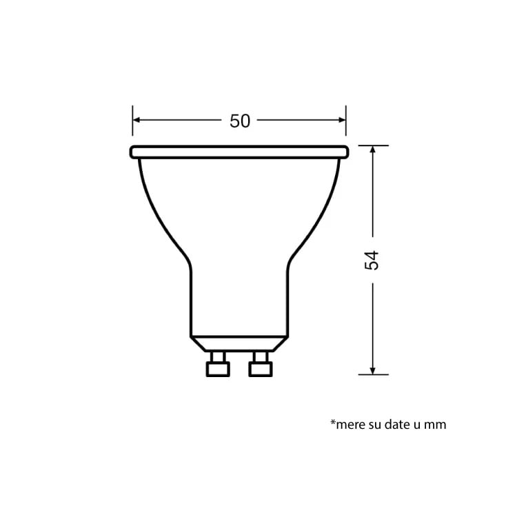 LED sijalica crna 6500K 6.9W GU10 36° OSRAM