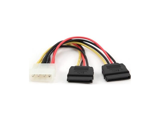 CC-SATA-PSY Gembird 2 xSerial ATA power supply kabl flat 15cm