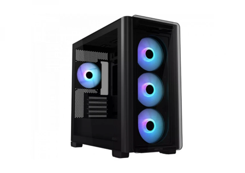 Kućište ASUS A23 PLUS TG ARGB/Micro-ATX/Mini-ITX/kaljeno staklo/no PSU/Crno