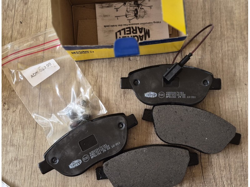 MAGNETI MARELLI BPQ1161 Kočione pločice Fiat