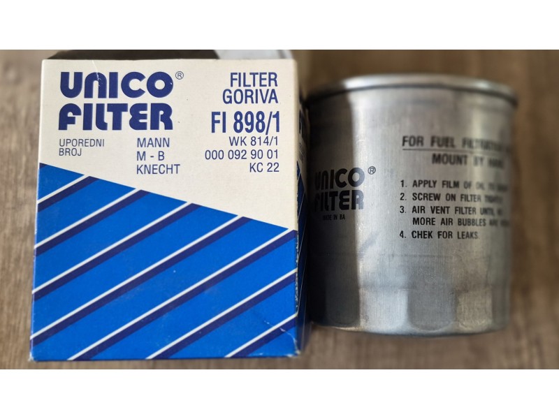UNICO Filter goriva FI 898/1, WK 814/1