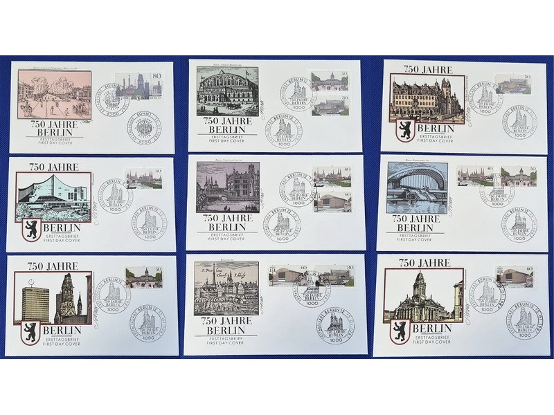Nemačka BERLIN FDC 1987. Komplet