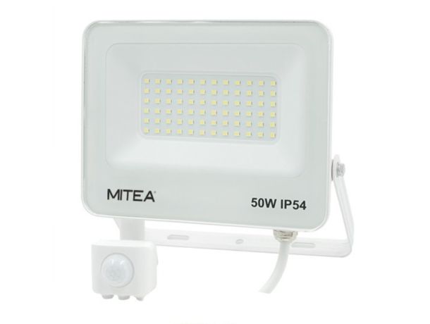M490050-RLS-B6 6500K SMD ECO LED reflektor sa senzorom 50W BELI IP54 Mitea Lighting