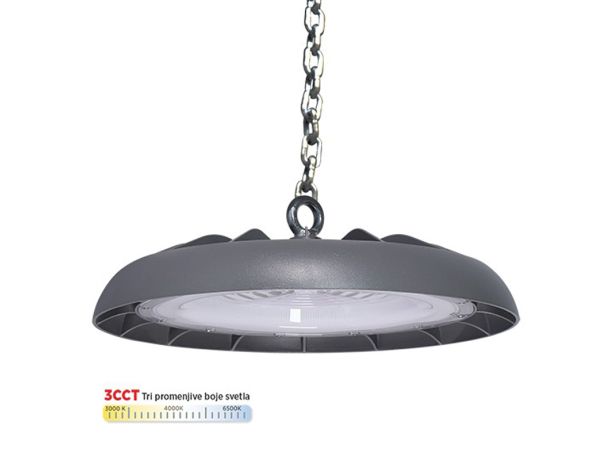M460200-S6 200W CCT LED UFO svetiljka 3000~6500K IP65 siva Mitea Lighting