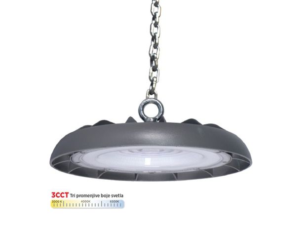 M460100-S6 100W CCT LED UFO svetiljka 3000~6500K IP65 siva Mitea Lighting