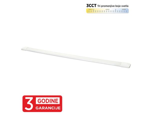 M203850-W BELA 36W IP20 LED strela 3CCT 3000/4000/6500K 1200x60x28mm 3Y Mitea Lighting