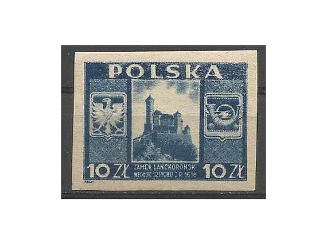 Poljska,Znamemite građevine 1948.,nezupčana,čisto