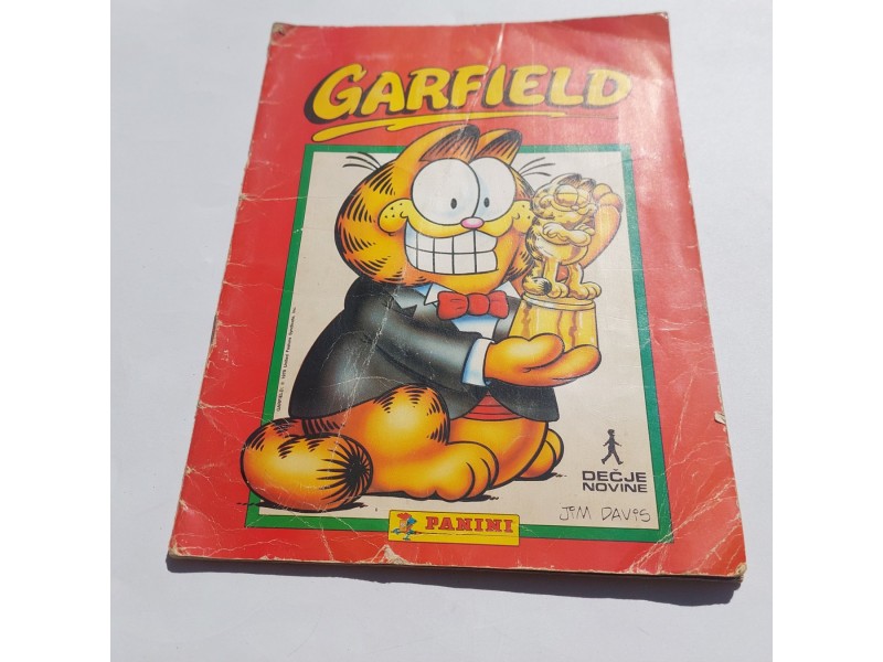 GARFILD ,PANINI ALBUM POPUNJEN