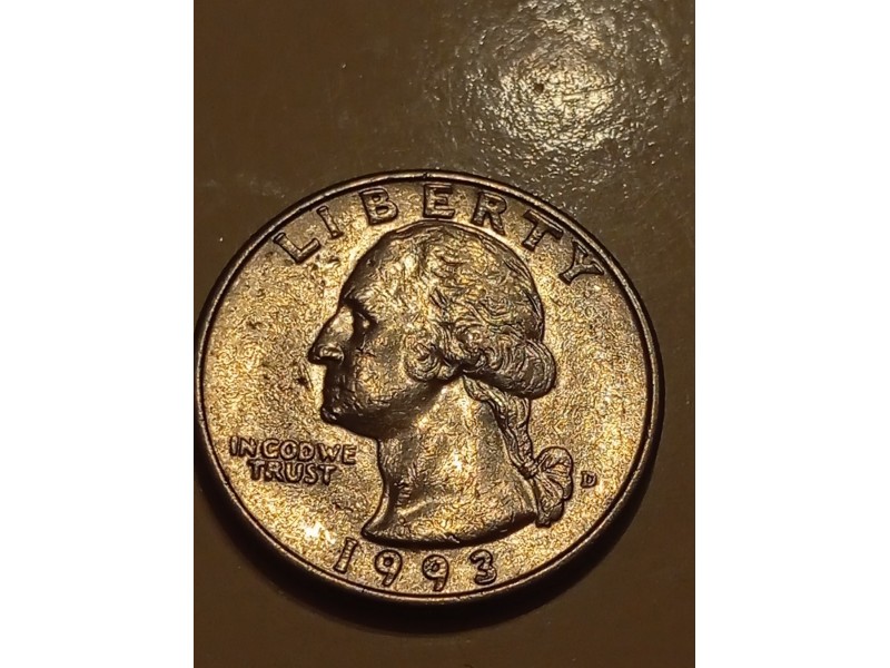 Quarter dollar 1993g. D