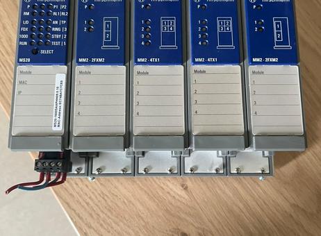 Hiršmann MS20 modularni industrijski Eternet svitč MM2 2FX 4TX PLC mreža