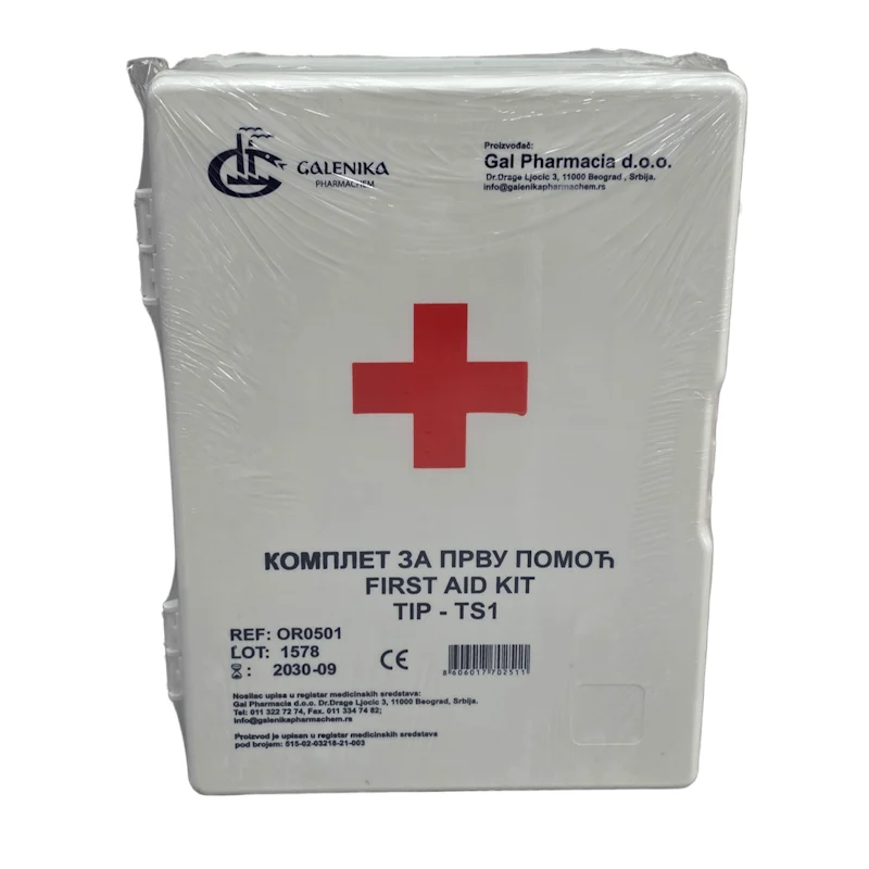 Ormarić prva pomoć komplet apoteka Tip TS1 plasticni – Galenika