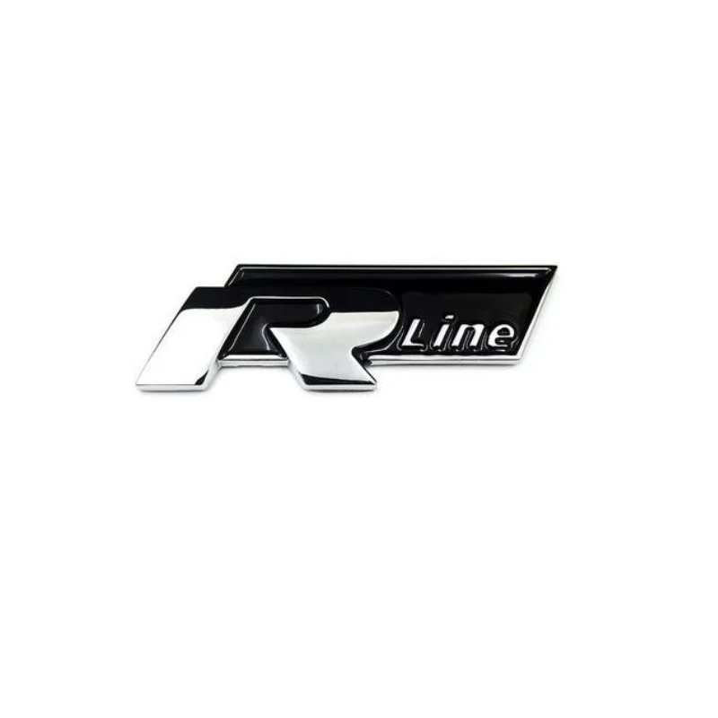 3D Natpis R line crni metalni – 5421