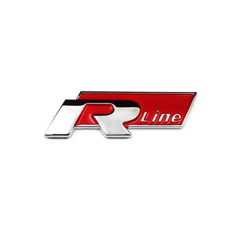 3D Natpis R line crveni metalni – 5421