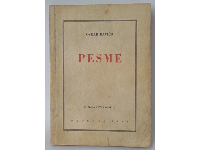 PESME: Oskar Davičo (1938) zabranjena knjiga !!!