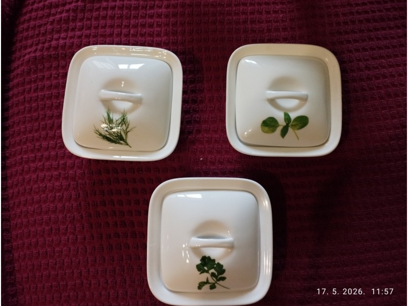 Set za začine porcelan novo