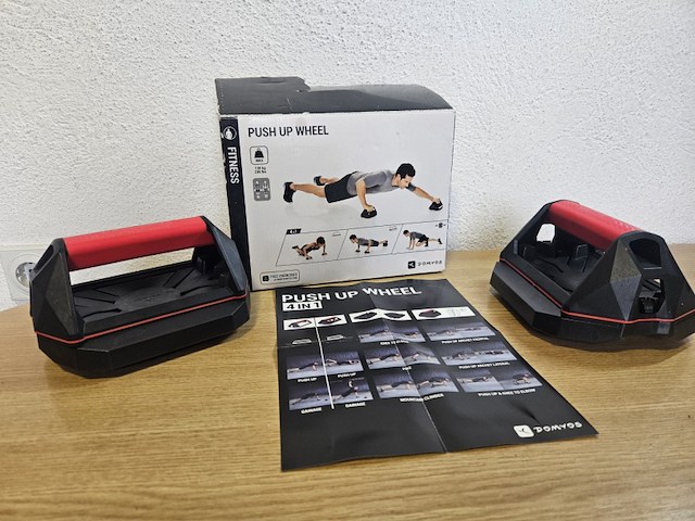 Sklekeri - Rucke za sklekove Domyos Push Up Wheel 4in1