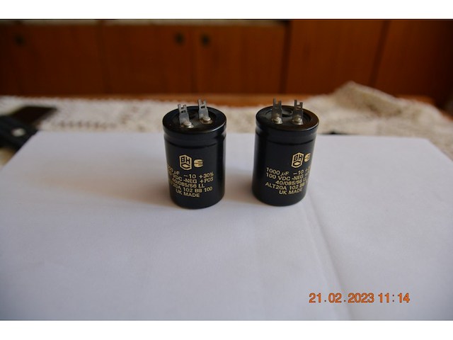 BHC elektroliti 1000uF/100V orginal 28 komada