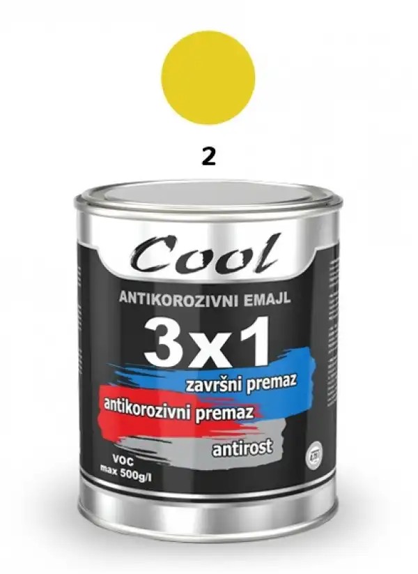 COOL-3X1 EMAJL 0.75-02 ZUTI, RAL1018